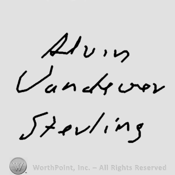 Mark with The text "Alvin Vanderver Sterling". | #181026