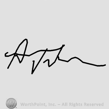 Mark with A signature. | #181037