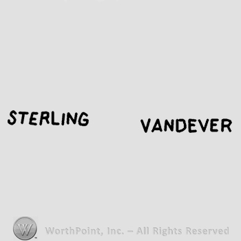 Mark with The words "STERLING VANDEVER". | #181038