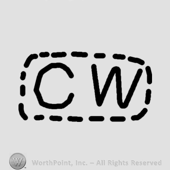 Mark with The letters "CW". | #181096