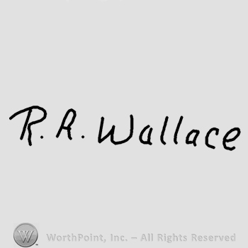 Mark with The text "R.A. Wallace". | #181130