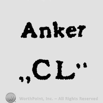 Mark with Anker over letters CL in uppercase. | #182871