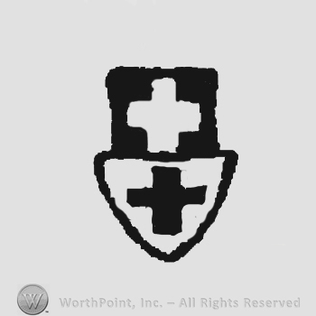 Mark with A cross inside a square over a cross | #182949