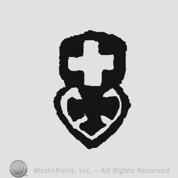 Mark with A cross inside a square over a cross | #182953