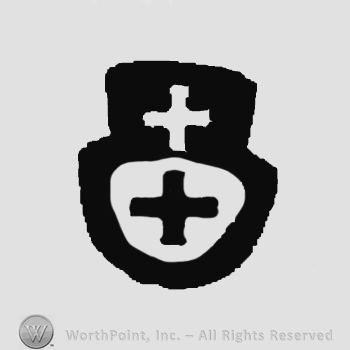 Mark with A cross inside a square over a cross | #182955