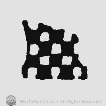 Mark with A shield with a checkered pattern. | #182980