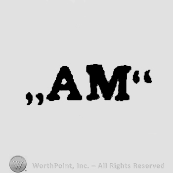 Mark with Letters AM in uppercase. | #183086