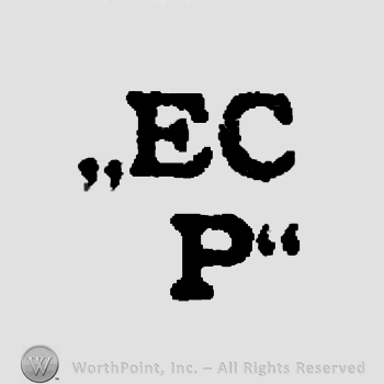Mark with Letters EC over P, all in uppercase. | #183203