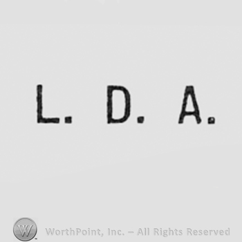 Mark with The letters "L.D.A.". | #186850