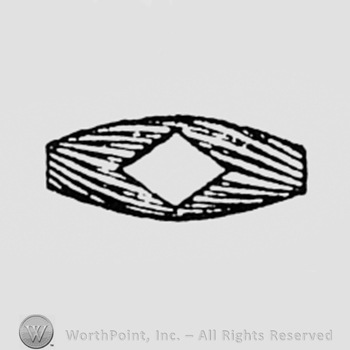 Mark with A diamond and an oval shape like a | #186952