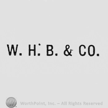 Mark with The letters "W. H. B. & CO.". | #187035