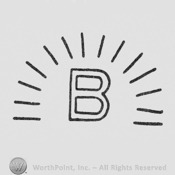 Mark with The letter "B" and rays. | #187218