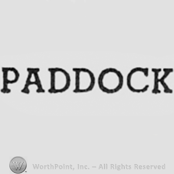 Mark with The word "PADDOCK". | #187367