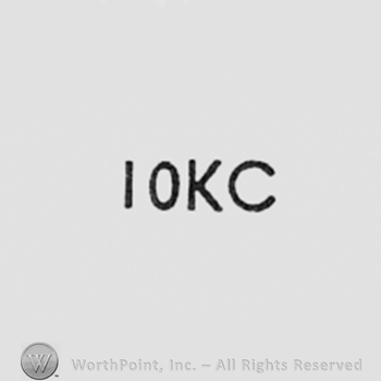 Mark with Number 10 and letters KC. | #187396