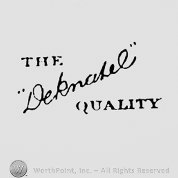 Mark with The text "THE DEKNATEL quality". | #187466