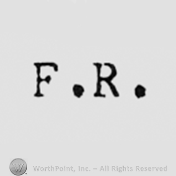 Mark with The letters "F. R.". | #187643