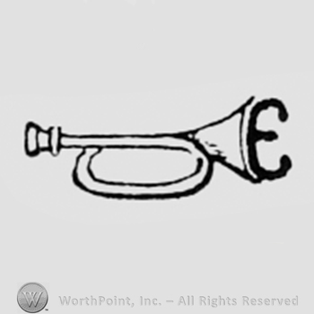 Mark with A trumpet and the letter "E". | #187695