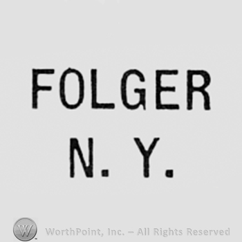 Mark with The text "FOLGER N. Y.". | #187749