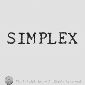 Mark with The word "SIMPLEX". | #187822