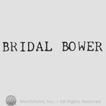 Mark with The text "BRIDAL BOWER". | #187853