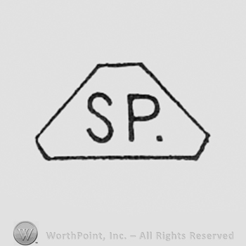 Mark with The letters "SP." and a shape like a | #187886