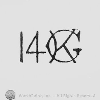 Mark with The number "14" and the monogram of | #187891