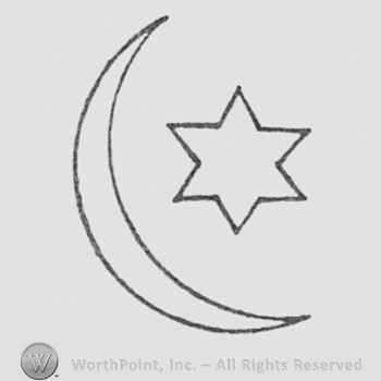 Mark with A crescent and a star. | #187898