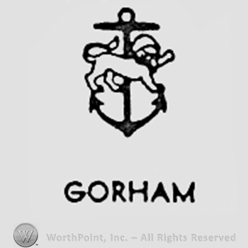 Mark with Lion over an anchor and word GORHAM | #187954