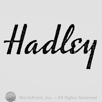 Mark with The word "Hadley". | #188059