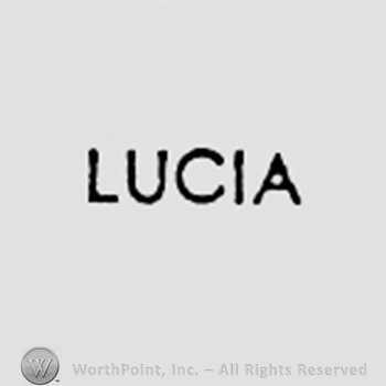 Mark with The word "LUCIA". | #188157