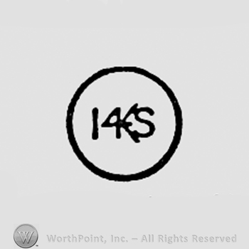Mark with Monogram of number "14" and letters | #188418