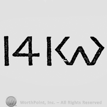 Mark with The number "14" and the monogram of | #188440
