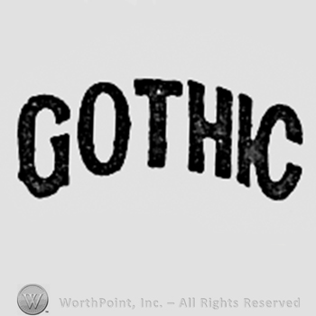 Mark with The word "GOTHIC". | #188468