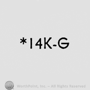 Mark with The text "14K-G" and an asterisk. | #188490