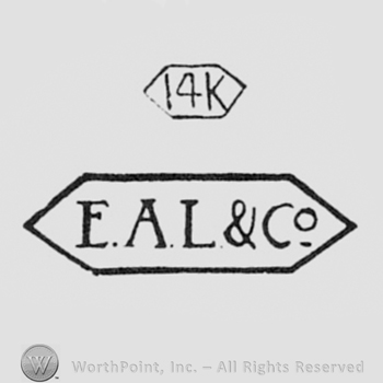 Mark with The text "14K E.A.L & CO.". | #188674