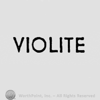 Mark with The text "VIOLITE". | #189037