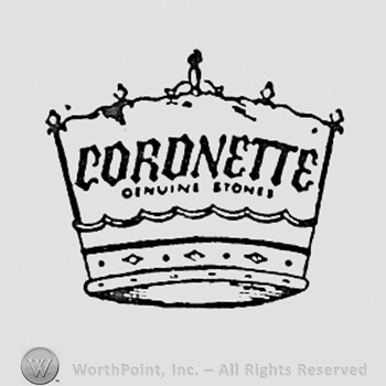 Mark with A crown and the text "CORONETTE GENUINE | #189039