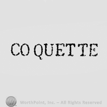 Mark with The word "COQUETTE". | #189063
