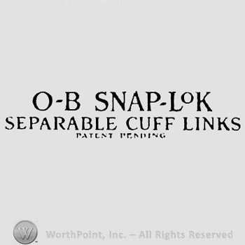 Mark with The text "O-B SNAP-LOK SEPARABLE CUFF | #189122