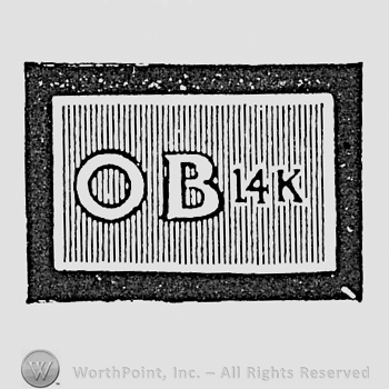 Mark with The text "OB 14K" and a stylized | #189124