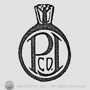 Mark with The letters "PJ CO" and a ring. | #189182