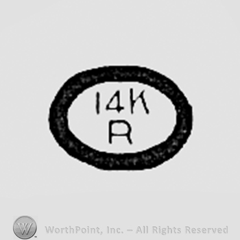 Mark with The letters "14K R" and an oval. | #189338