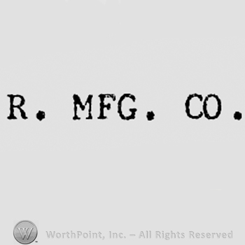 Mark with The letters "R. MFG. CO". | #189365
