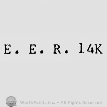 Mark with The text "E.E.R. 14K". | #189408