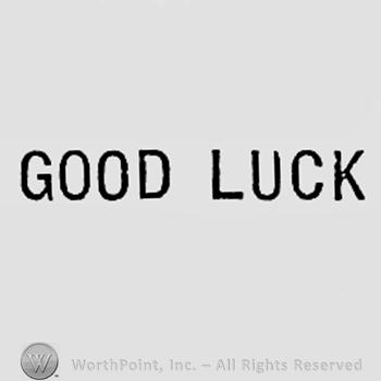 Mark with The text "GOOD LUCK". | #189435