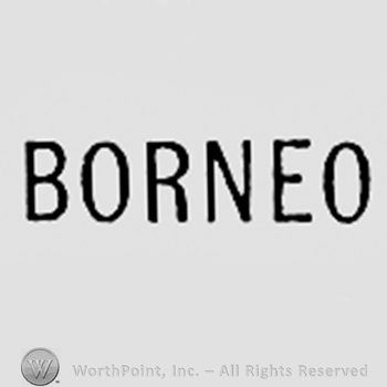 Mark with The text "BORNEO". | #189495