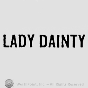 Mark with The text "LADY DAINTY". | #189511