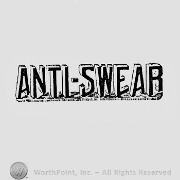 Mark with The words "ANTI-SWEAR". | #189592
