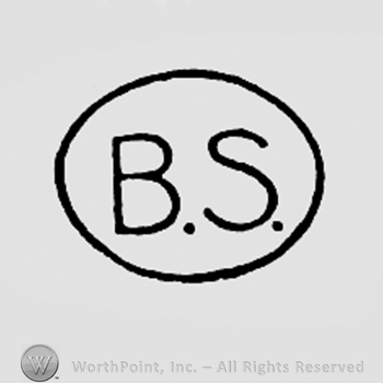Mark with The letters "B.S." and a circle. | #189631