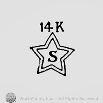 Mark with The text "14K", a star and the letter | #189648